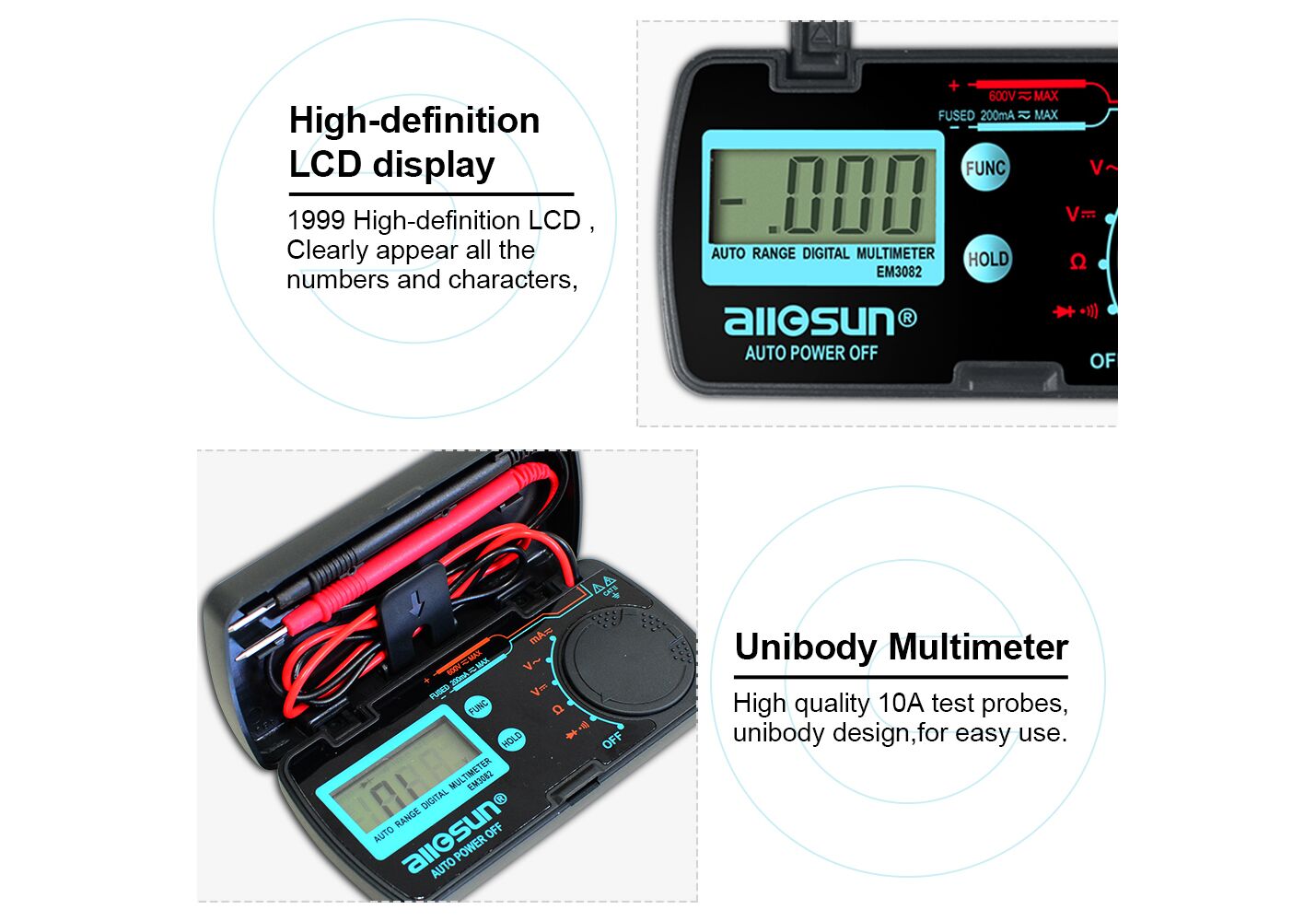 Ψηφιακό Πολύμετρο, Allosun EM3082